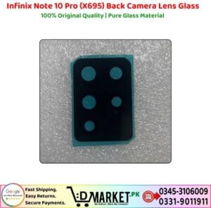 Infinix Note 10 Pro X695 Back Camera Lens Glass | DMarket.Pk