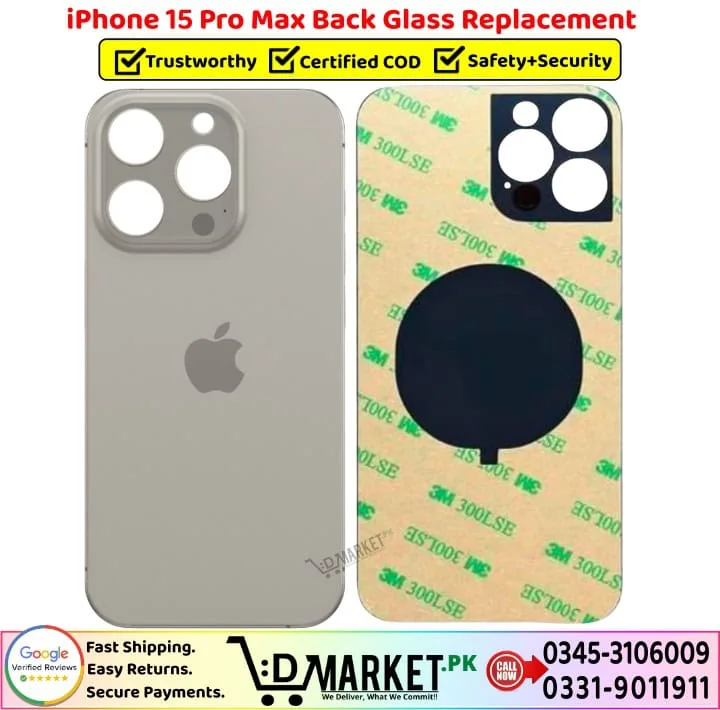 IPhone 15 Pro Max Back Glass Cover Replacement | 2025 Exclusive!!